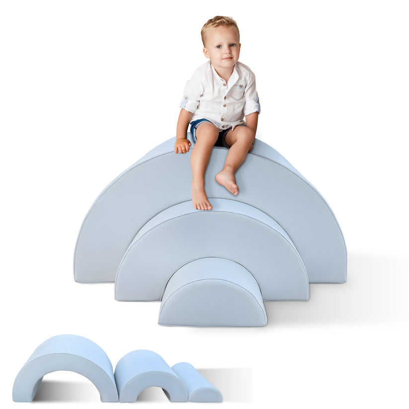 Soft Play 3-Sections Rainbow Bridge – TQ Furniture Soft Play