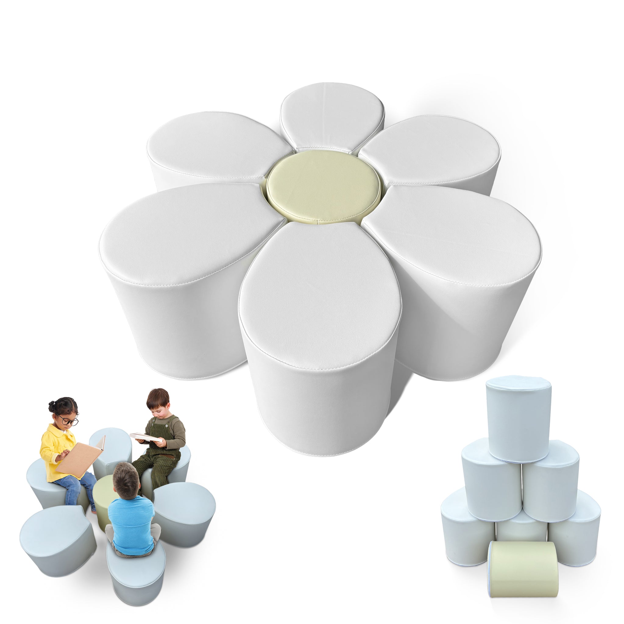 Soft Play 7 -Sections Flower Seat