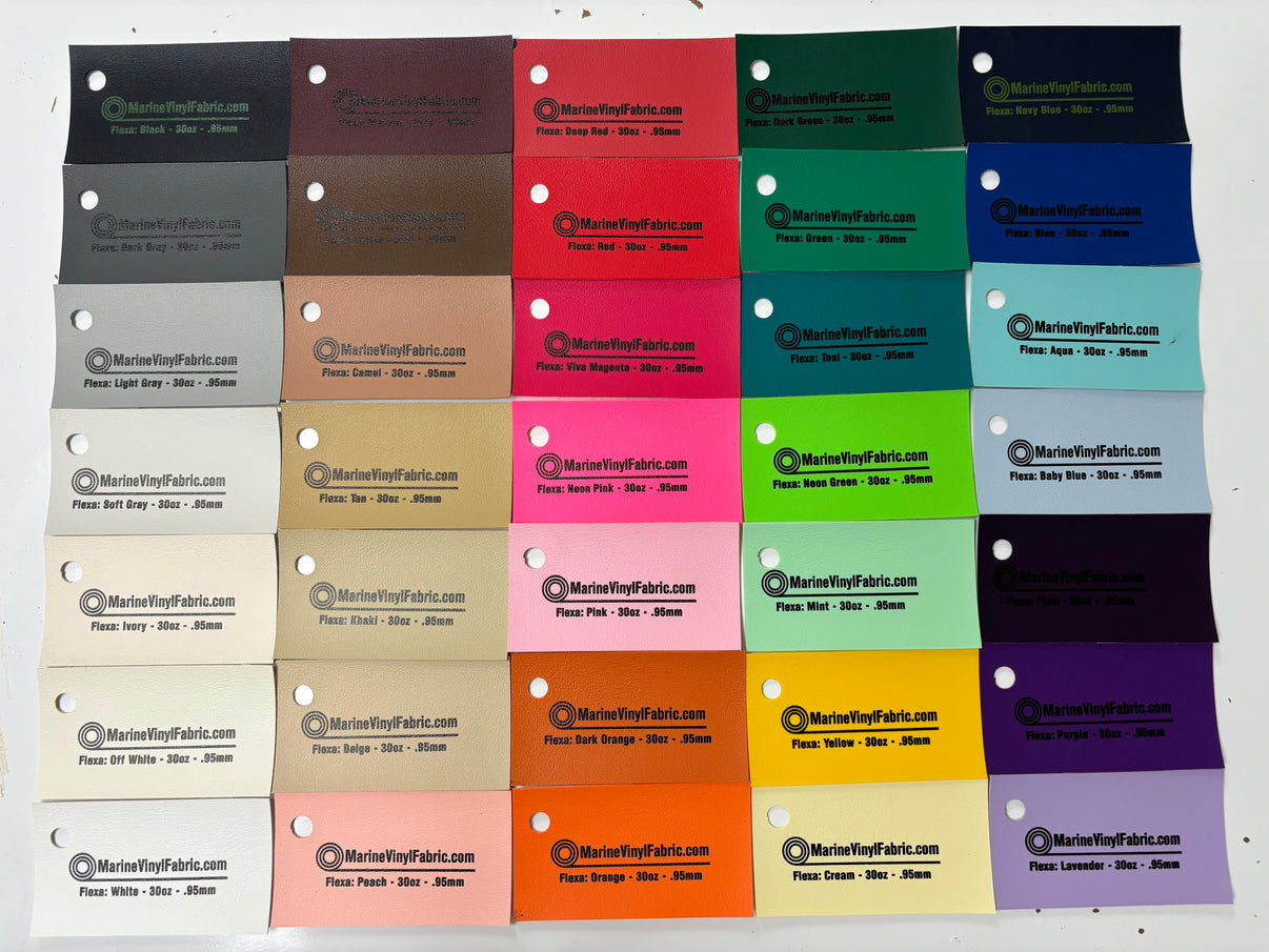 Vinyl Samples (Full Color Palette) – TQ Furniture Soft Play