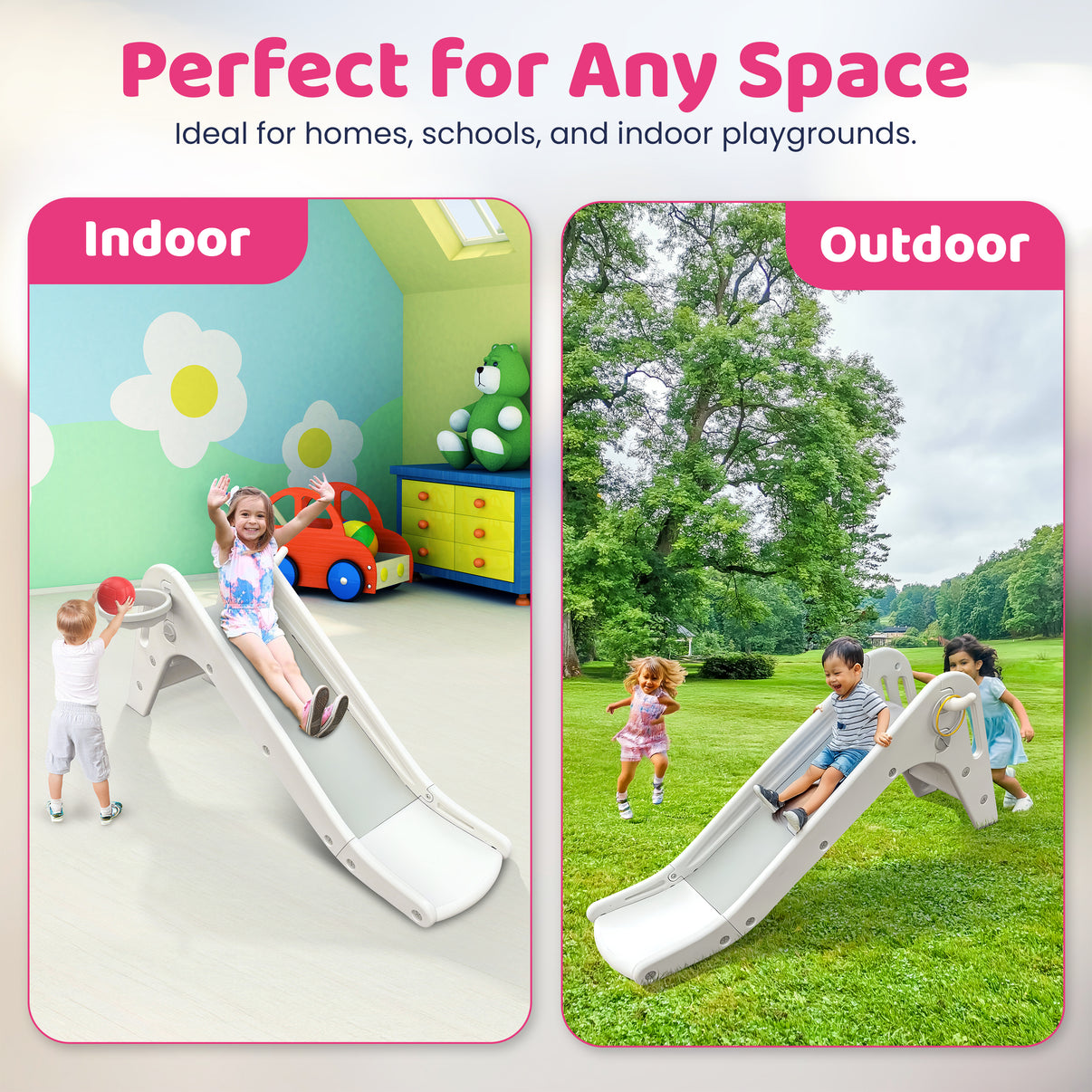 Toddler Plastic Slide (33.5" High) - Big – TQ Furniture Soft Play